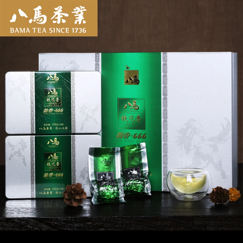 Bama tea Tieguanyin tea aroma fragrance type 666 box 2015 spring Oolong ...