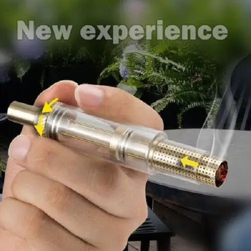 Mettle Brass Glass pipes Blunt Tube Smoking Tobacco Pipe Smoke Dry Herb ...