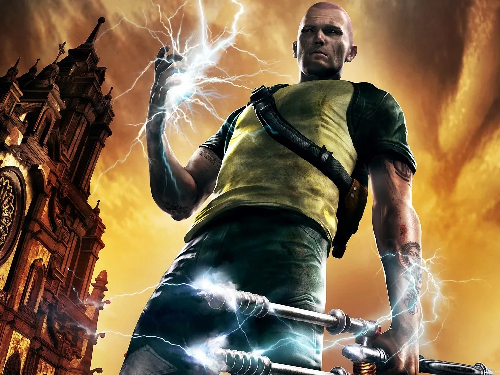 Infamous segundo 2 Cole MacGrath del arte de impresión poster 24 " x32 ...