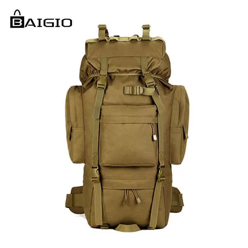 Baigio Backpack Male 65l Military Assault Backpack Waterproof Gear ...
