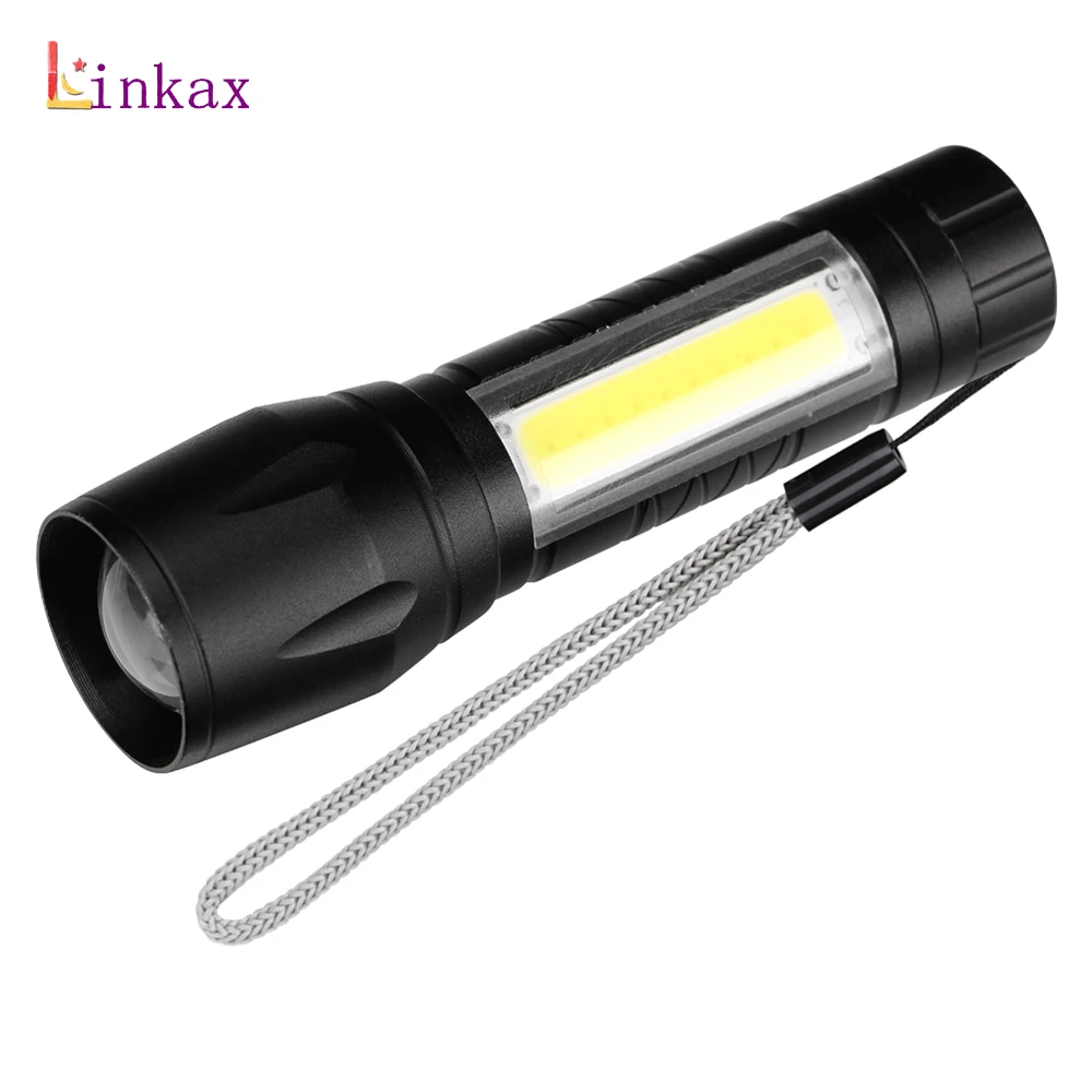 Aliexpress.com : Buy Mini COB LED Flashlight Portable 4 Mode Zoomable ...