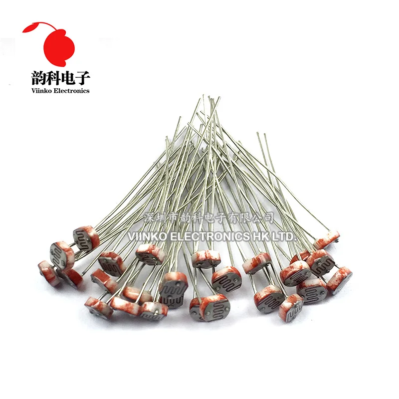 20PCS LDR Photo Light Sensitive Resistor Photoelectric Photoresistor ...