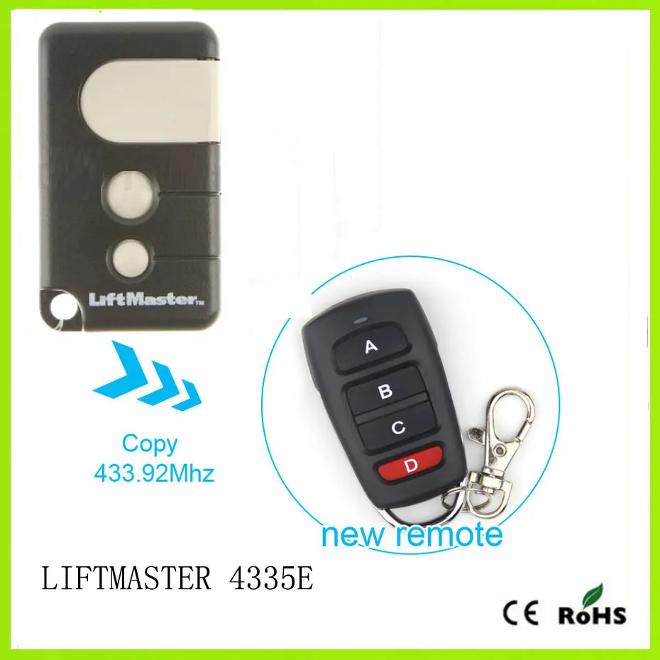 LIFTMASTER CHAMBERLAIN MOTORLIFT 4335E Replacement Compatible remote ...