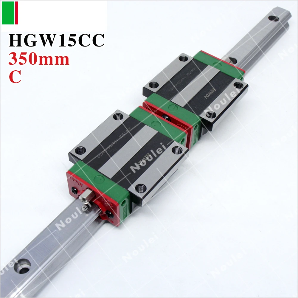Hiwin HGW15CC bloque deslizante o HGW15CA brida de 350mm guía lineal ...