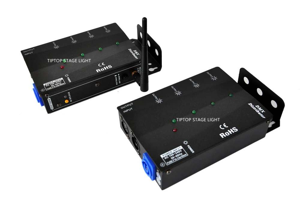 4 Way DMX Wireless Distributor | Tiptoplight