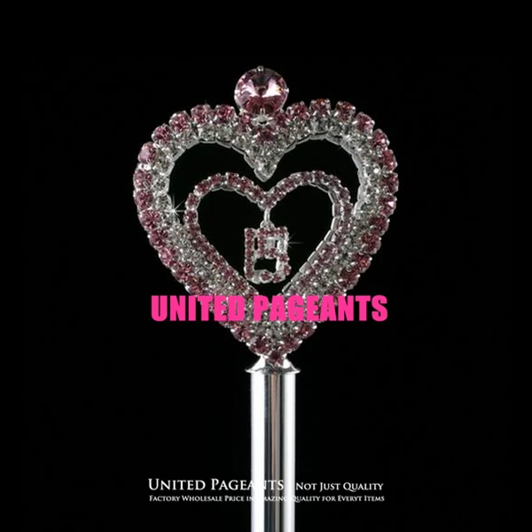 Magic Pink Fifteen Birthday Scepters Little Miss Pageant Rhinestone ...