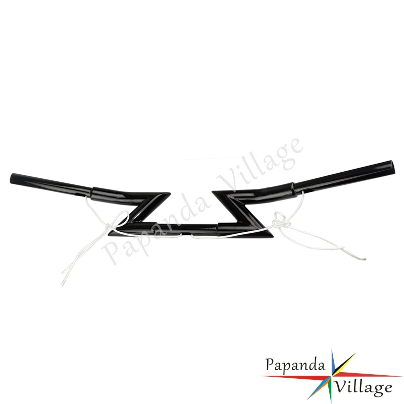 Papanda Motorbike Black 1" Z Bars Handlebar Drag Bar Custom For Harley ...