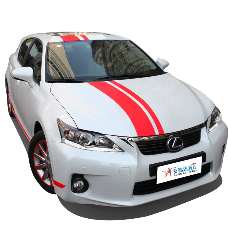 Fashion-brief-line-style-car-styling-personality-car-decor-stickers-for ...