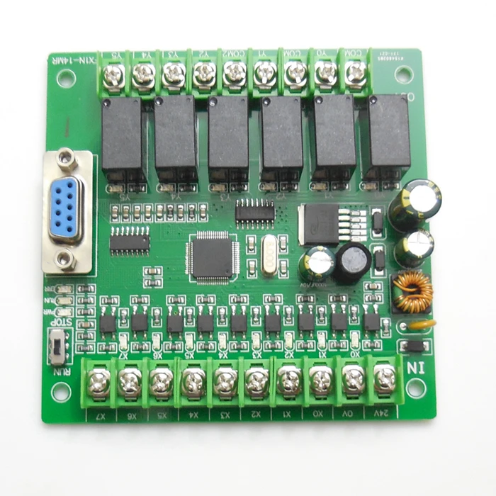 PLC Industrial Control Board FX1N 14MR FX1N 14MT PLC Controller Board ...