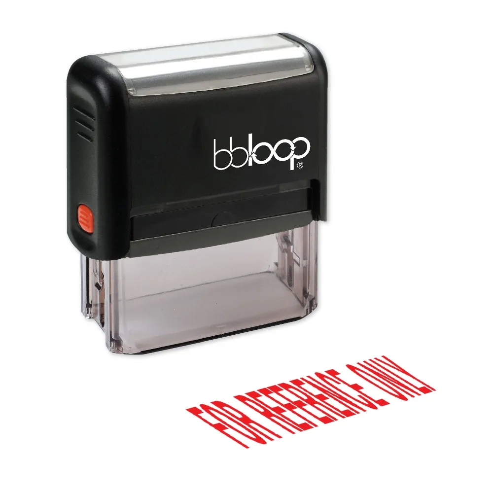 BBloop "FOR REFERENCE ONLY" Self Inking Stamp, Rectangular, Laser ...