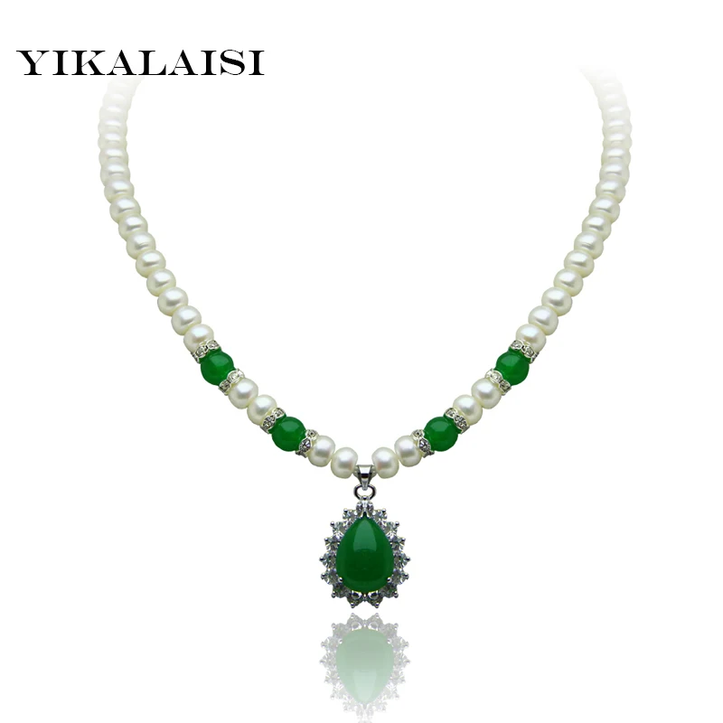 Yikalaisi 2017 Pearl Jewelry 100 Genuine Natural Freshwater Pearl