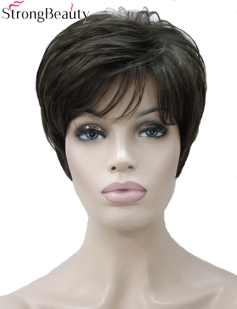 StrongBeauty-Short-Straight-Wigs-Synthetic-Women-Hair-Natural-Wig-Many ...