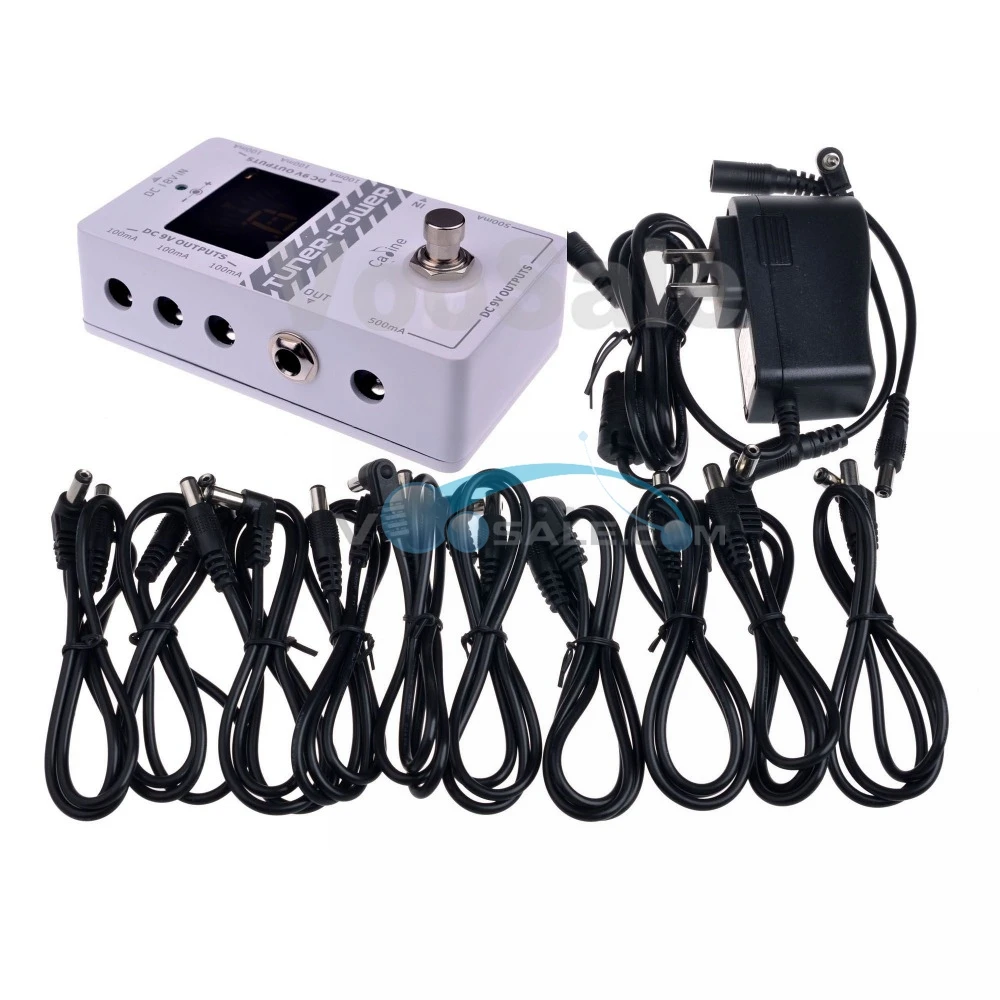 Caline CP-09 Tuner-Power 2 in 1 For DC 9V Guitar Effect Pedal Eight ...