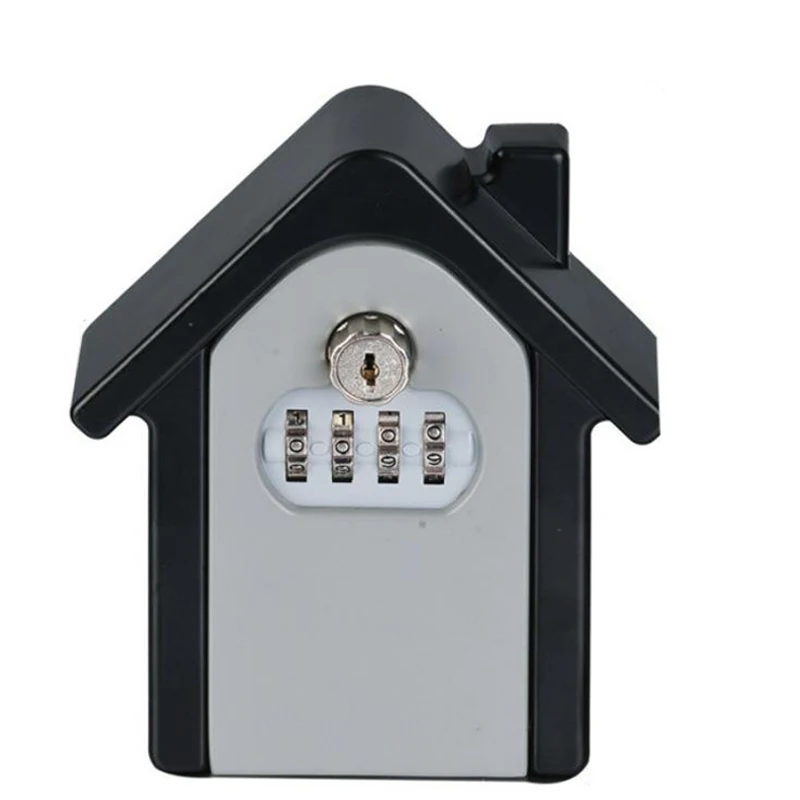 Password & Key Lock Security Storage Manager Box 4 Digit Password Metal ...
