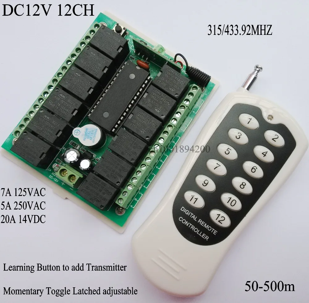 12 Volt Remote Control For 12 Volt Devices