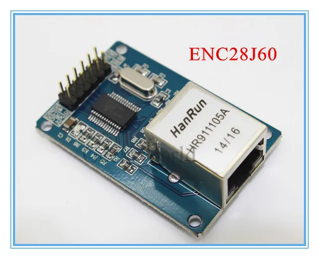 Enc28j60 Ethernet Lan Network Board Module Schematic 25mhz Crystal Avr