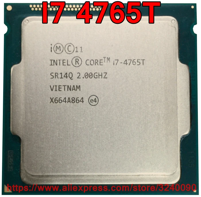 Original Intel CPU CORE I7 4765 T 2.00 GHz 8 M Quad - Core I7-4765T ซ็ ...