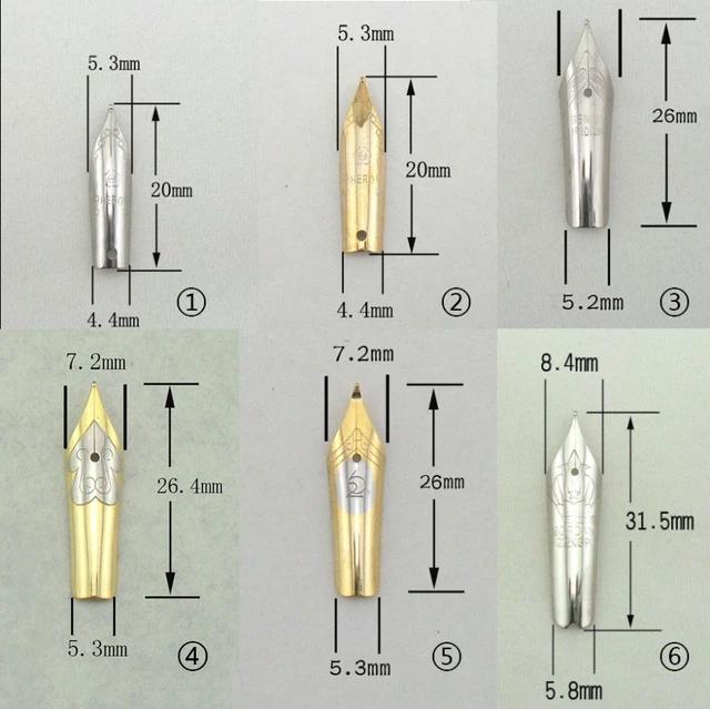 Fountain Pen Tip Sizes