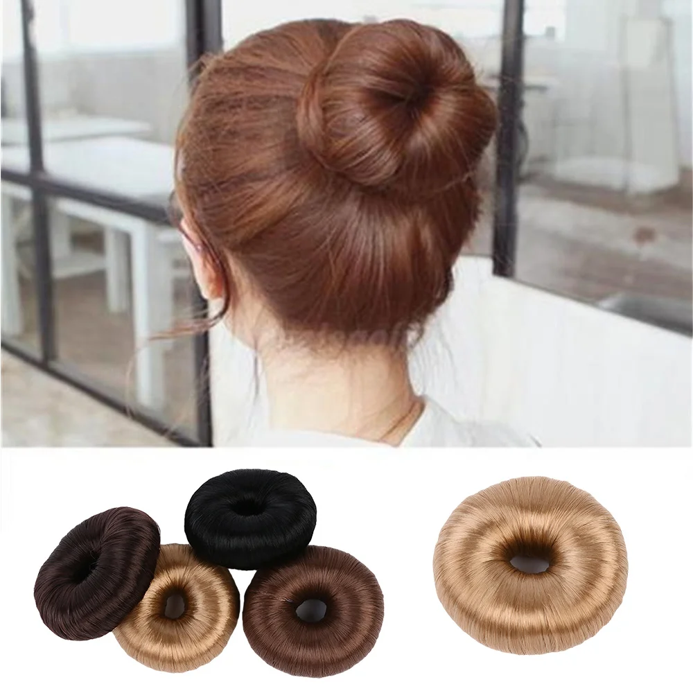 New Fashion Ponytail Donut Headband Hair Bun Ring Elastic Wrap Holder ...