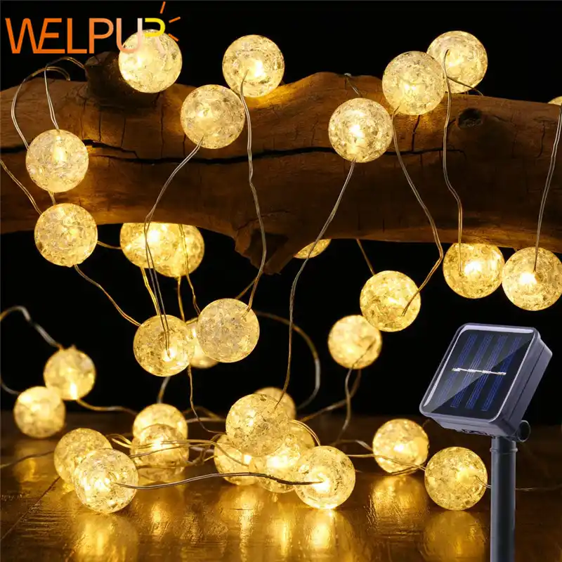LED Outdoor Solar Lamp String Lights 100/200 LEDs Fairy Holiday ...