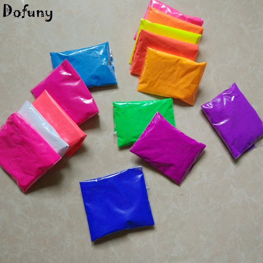 15 Colors Glitter Neon Powder Fluorescence Pigment Phosphor Powder ...