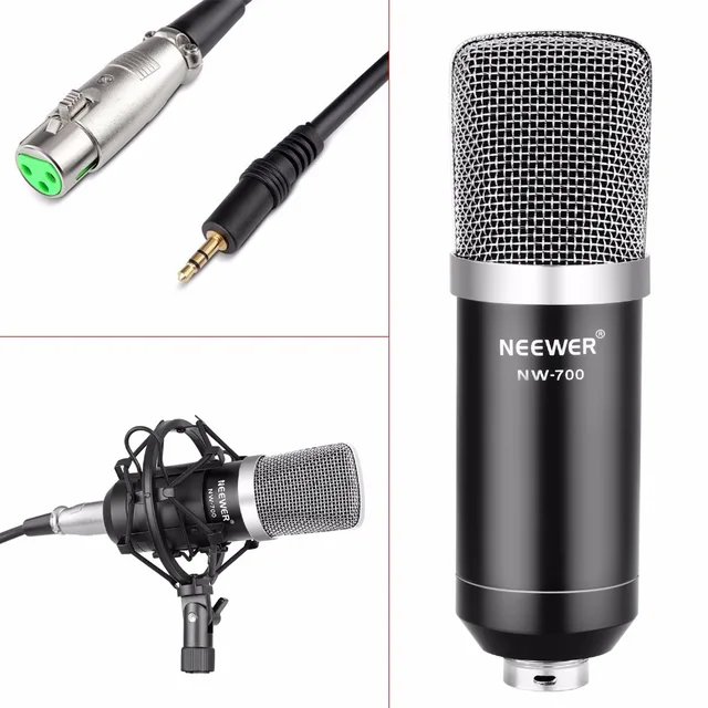 Neewer NW-700 Studio Condenser Microphone Kit for PC Karaoke Youtube ...