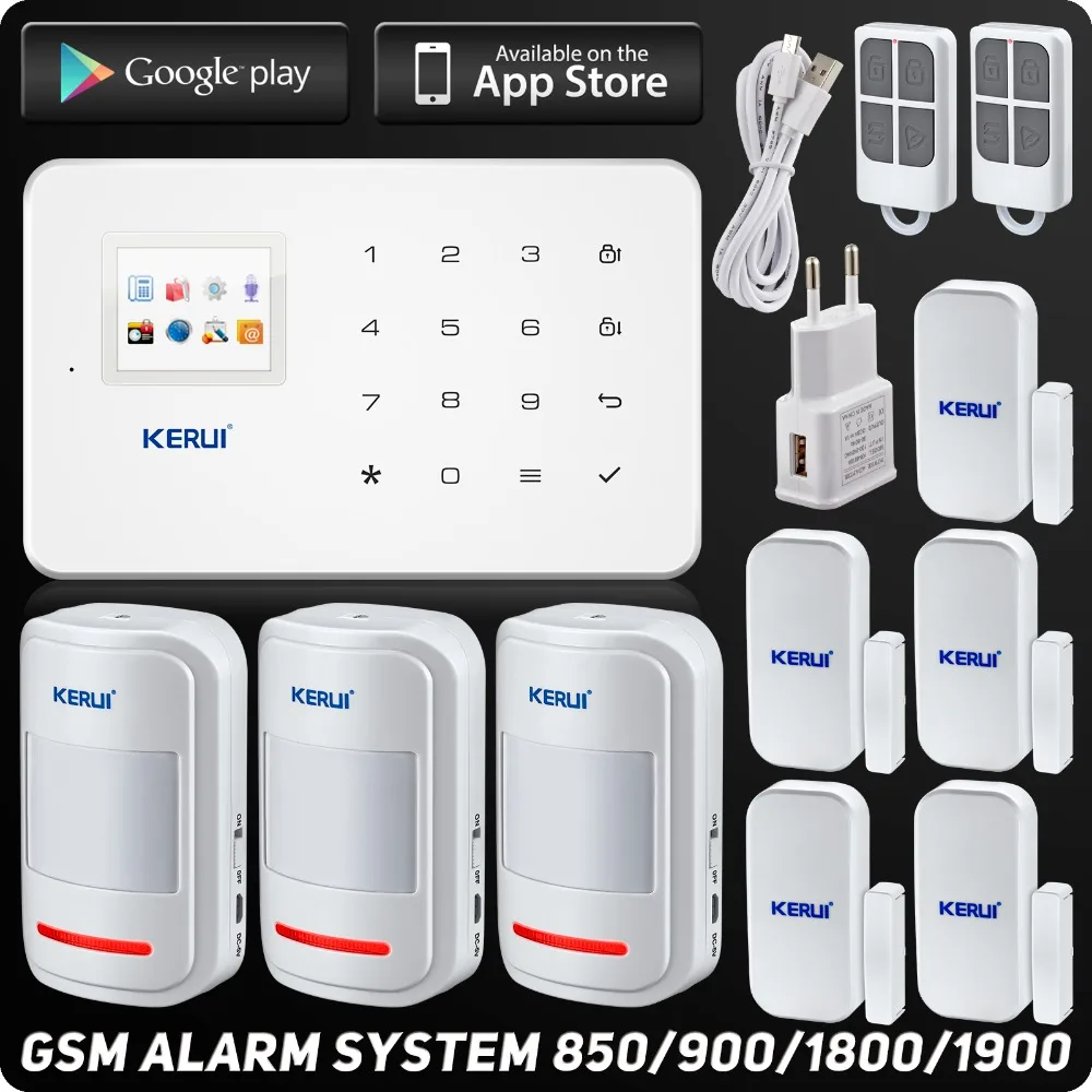 Android ISO App Wireless GSM Home Security Alarm System SIM Call Smart ...