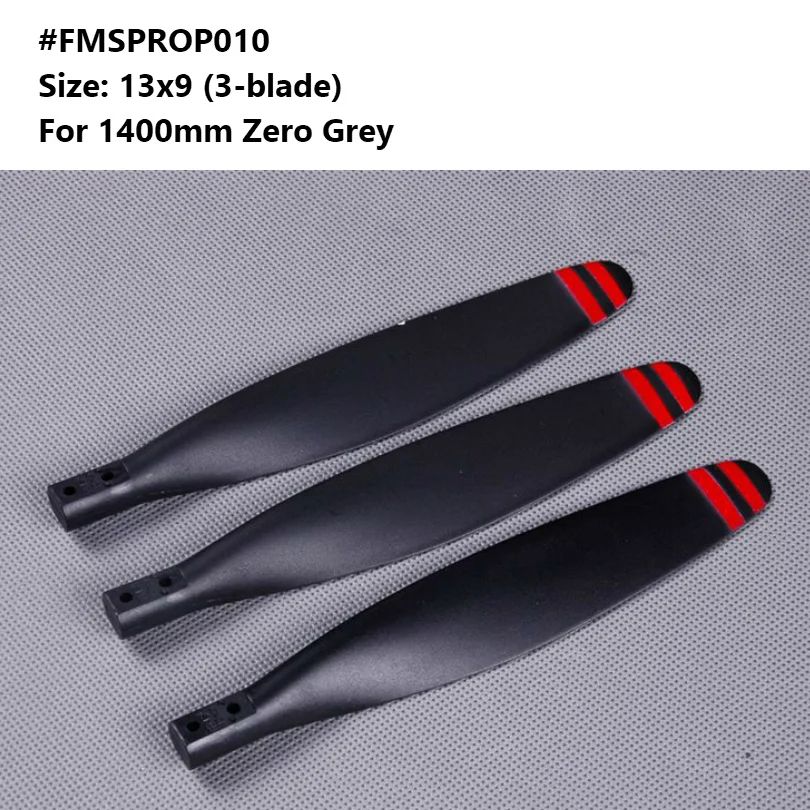 FMSRC 1400mm 1.4m Zero Fighter Grey Propeller 13x9 inch 3 blade ...