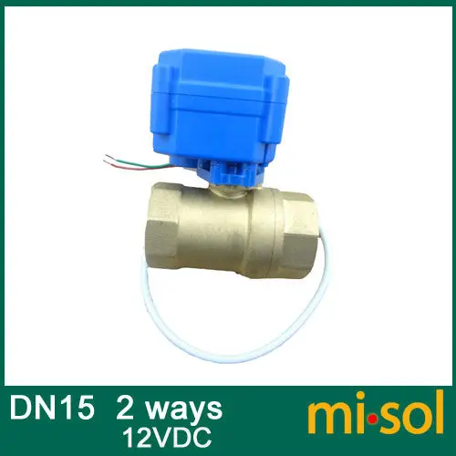 Free Shipping 1pcs Motorized Ball Valve Dn15, 2 Way, Electrical Valve ...