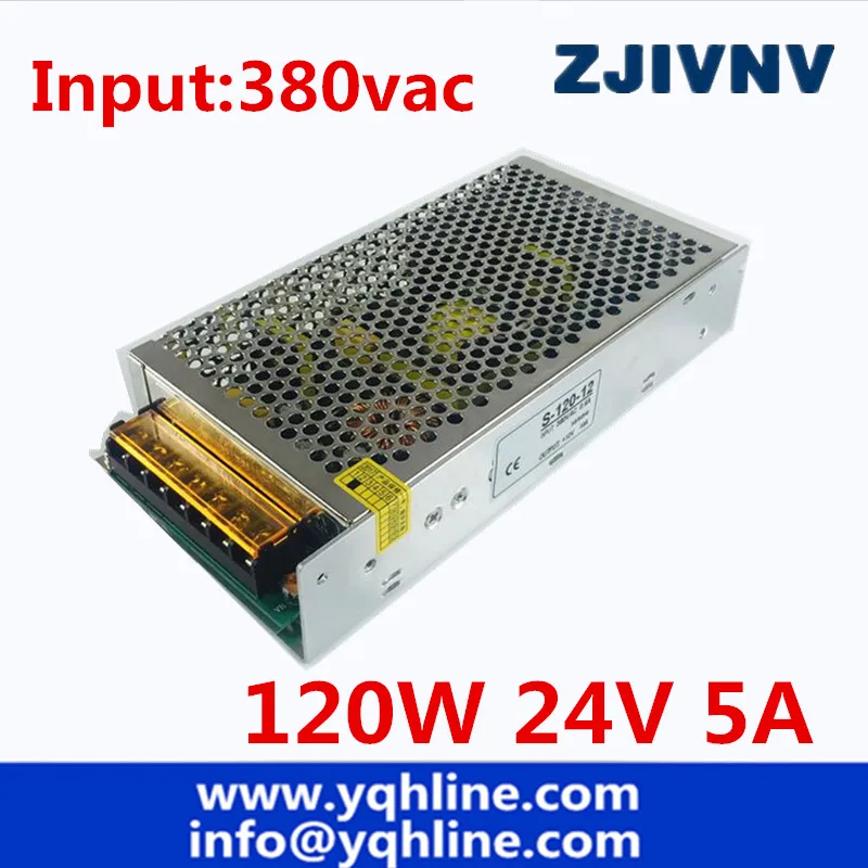 AC 380 V input output 24 V 5A 120 W switching power supply tinggi ...
