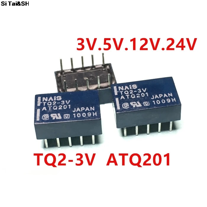 10 ピース/ロット信号 TQ2 3V ATQ201 TQ2 5V ATQ209 TQ2 12V ATQ203 TQ2 24V ATQ204 ...