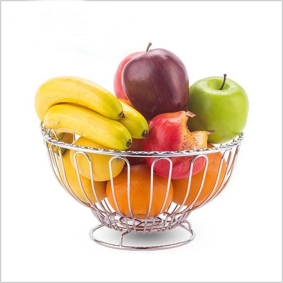 New Modern metal fruit plate table top fruit bowl Elegant metal fruit ...