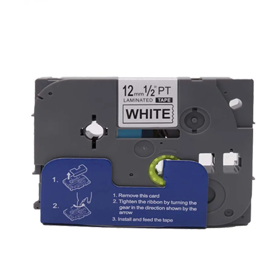 5PCS Brother tze tapes TZe 231 TZ2 231 black on white 12mm adhesive ...