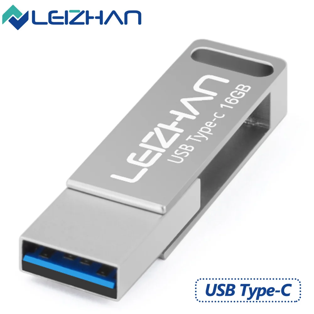 LEIZHAN 32GB Type C Flash Drive Pendrive USB 3.0 USBC Pen Drive 64GB ...
