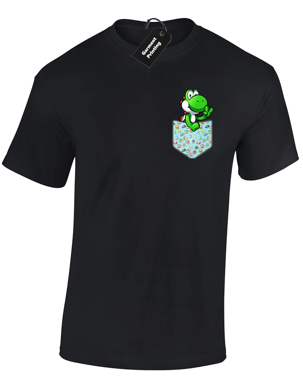 YOSHI POCKET MENS T SHIRT FUNNY GAMER RETRO GAMING DESIGN SNES GIFT ...