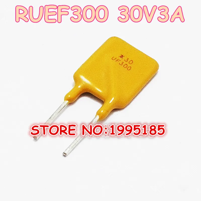 50pcs RUEF300 UF300 3A 3000mA 30V X30 PPTC PolySwitch Resettable Fuse ...