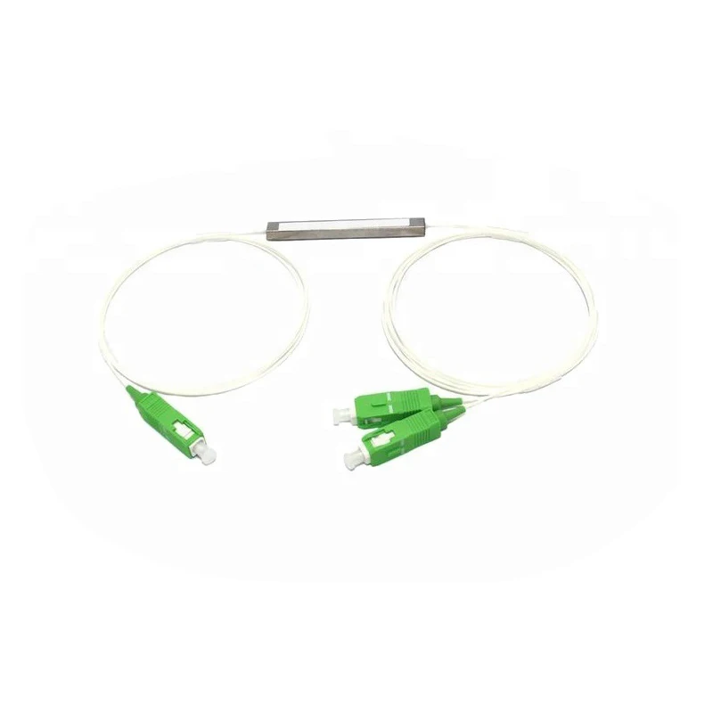 SC-APC-1X2-PLC-Fiber-Optic-Splitter-FTTH-0-9mm-SC-Singlemode-mini-Steel ...