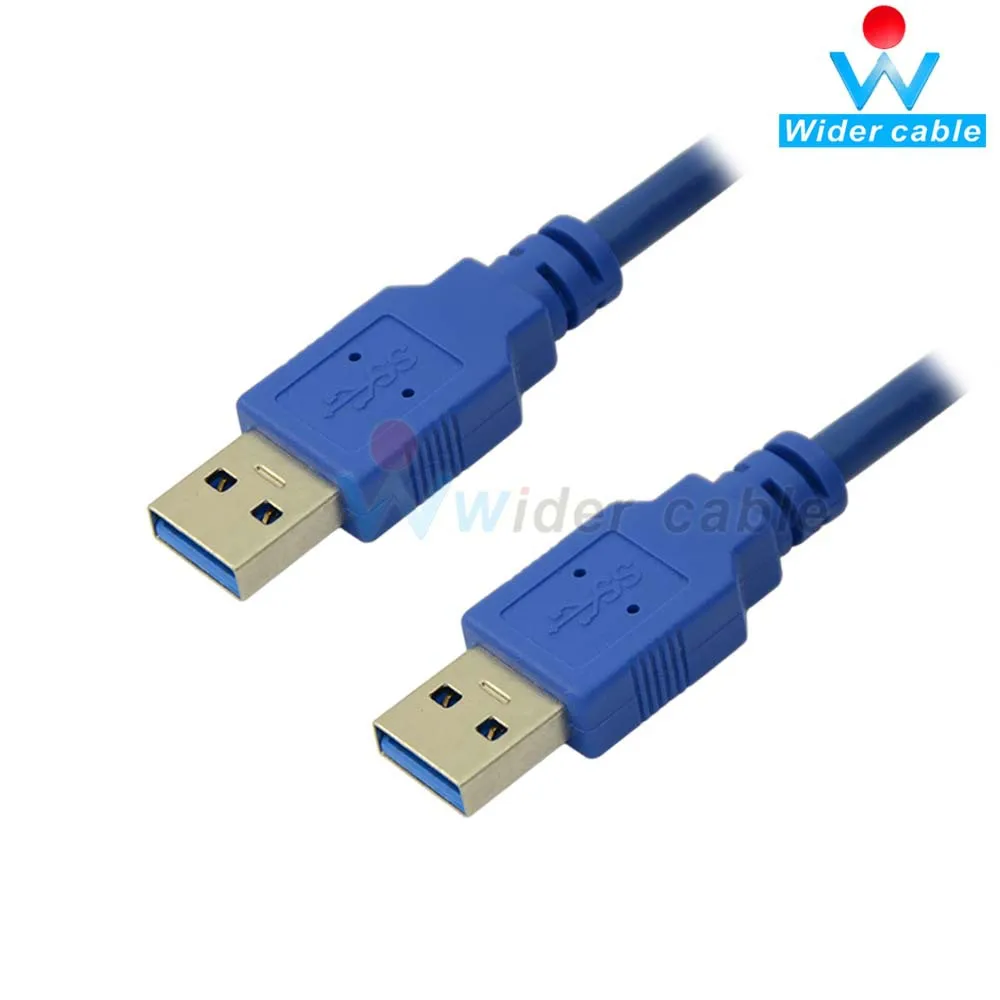 1m Blue Color 28AWG Super Speed USB AM Cable USB 3.0 AM to AM Cable ...