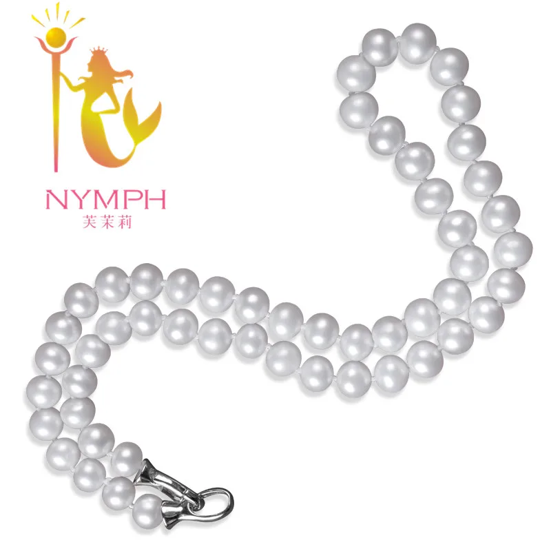 Nymph Pearl Necklace Fine Pearl Jewelry 8 9mm Freshwater Pearl Necklace Pearl Necklace Women