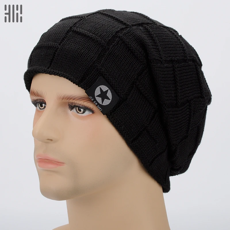 Ski Set Men Hat Windproof Winter Lic Outdoor Knitted Thermal Thick Snow ...