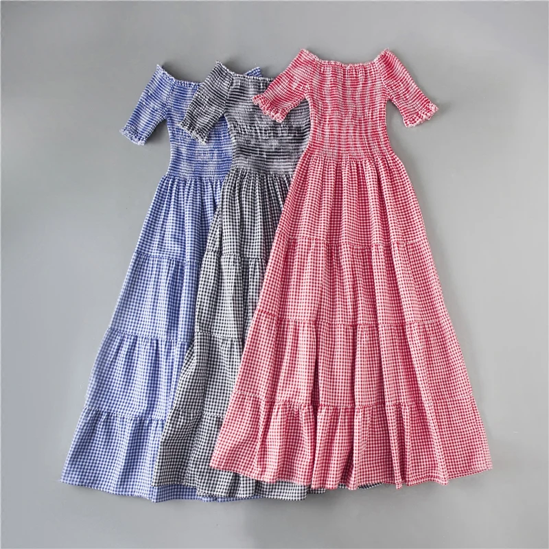 Simple plaid tube dress for women|Vestidos| - AliExpress