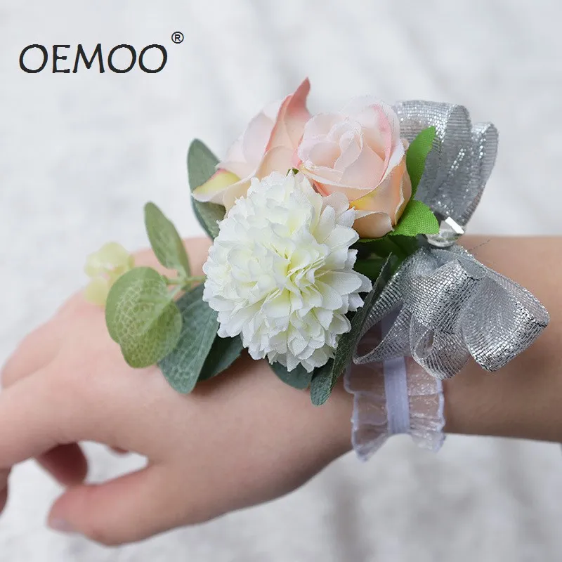 Wedding Prom Corsage Bride Wrist Corsages Flower Bracelet 10x12cm Handmade Wrist Flower wedding-prom-corsage-bride-wrist-corsages-flower-bracelet-10x12cm-handmade-wrist-flower