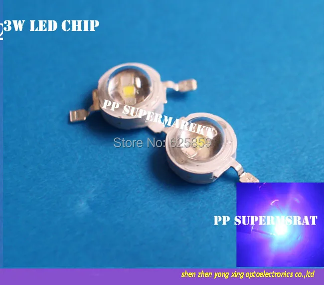 10ps 3W luz mixta 445nm + 6000k + 445nm emisor LED de alta potencia|led ...