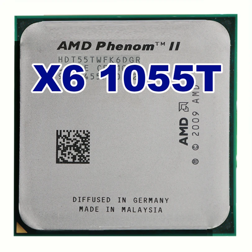 AMD Phenom II X6 1055T 95W CPU processor 2.8GHz AM3 938 Processor Six ...