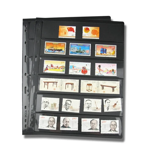 10pcs Postage Stamp Album Sheets Pccb 6 Rowall Post Stamps Album Pages ...