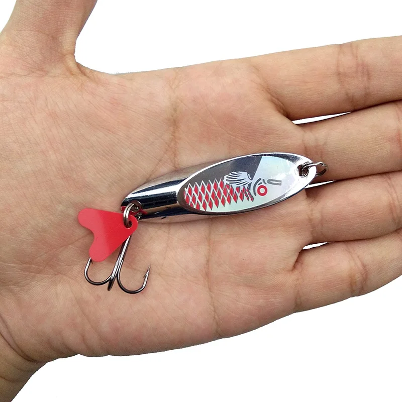 10pcs 20g Hard Metal Spoon Fishing Lures Saltwater Fishing China Silver ...