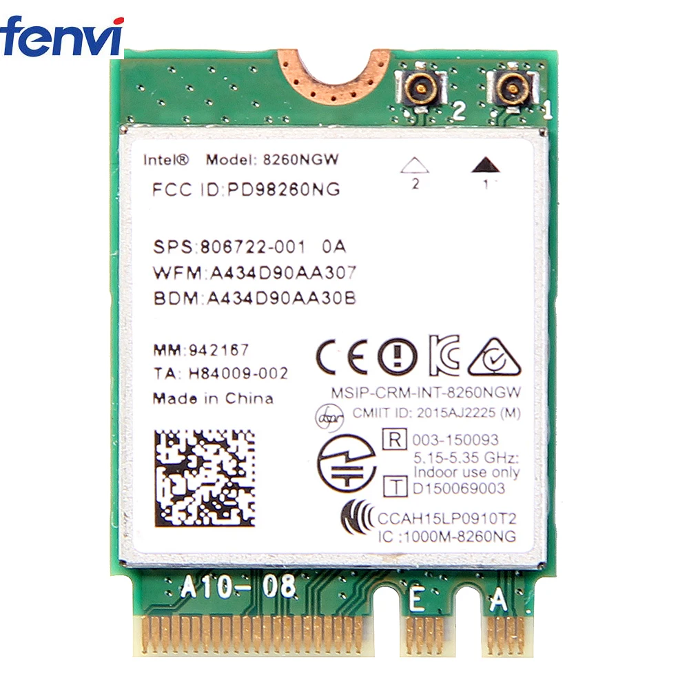 Wireless For Intel 8260 AC 8260NGW Dual Band 867Mbps NGFF Wifi Network ...