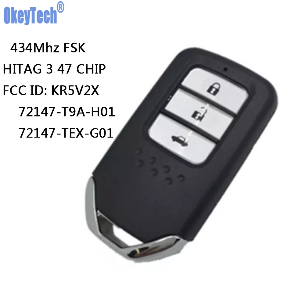 Okeytech Smart Card Remote Car Key 434mhz With Ncf2951x Hitag 3 47 Chip ...