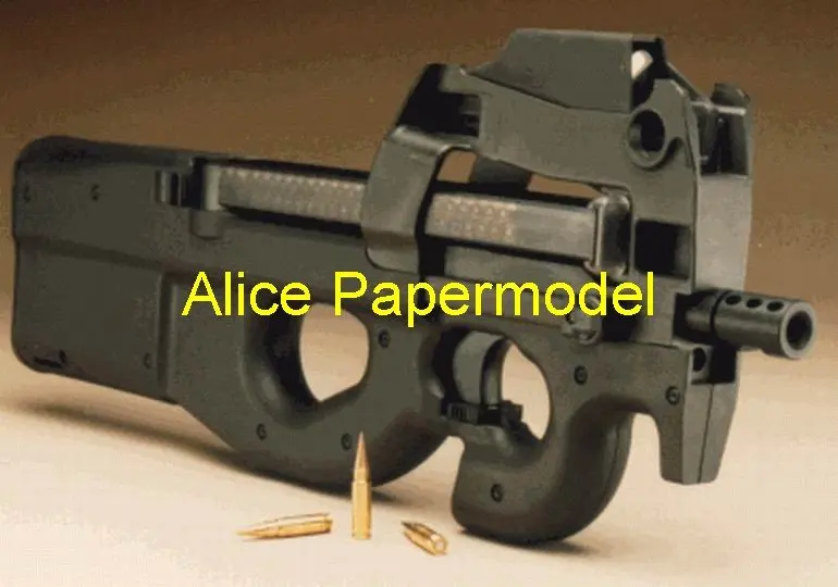 Купить papermodel 1:1 бельгия fn p90 оружие пистолет-пулемет в интернет ...