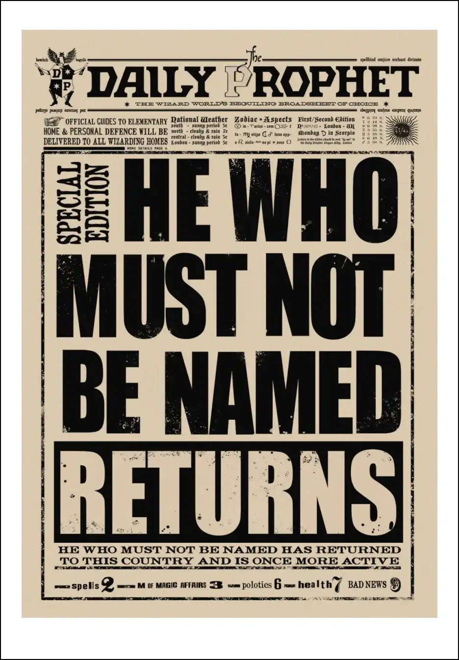 Detail Feedback Questions about Harry Potter Wanted Order Undesirable ...